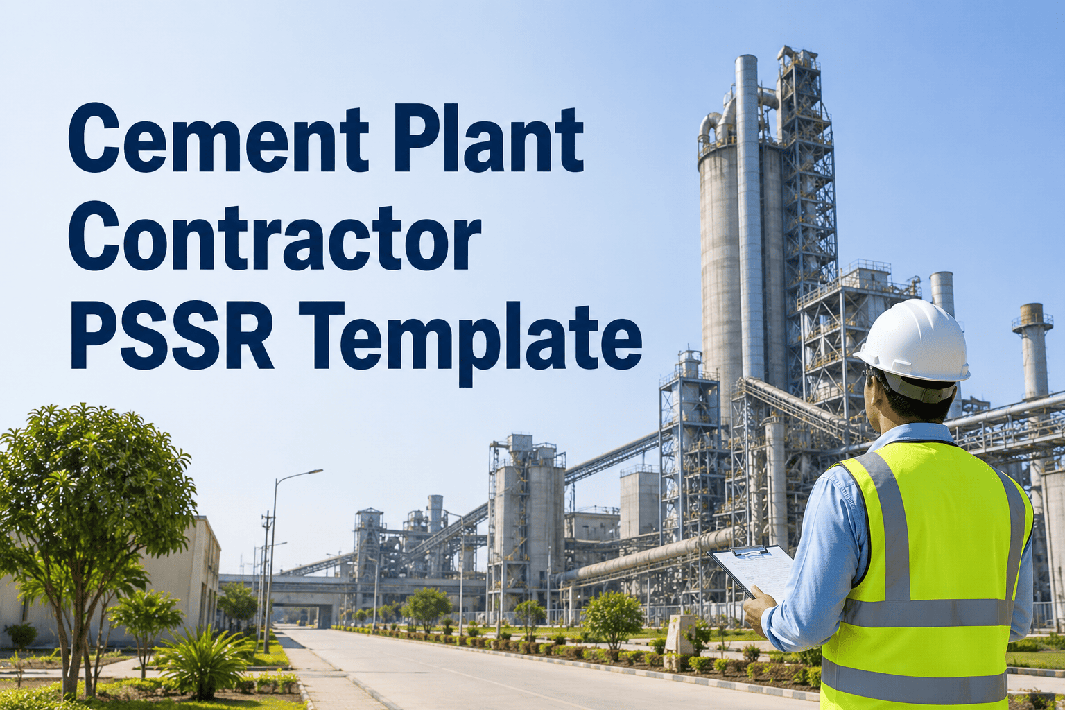 Cement Plant Contractor PSSR Template
