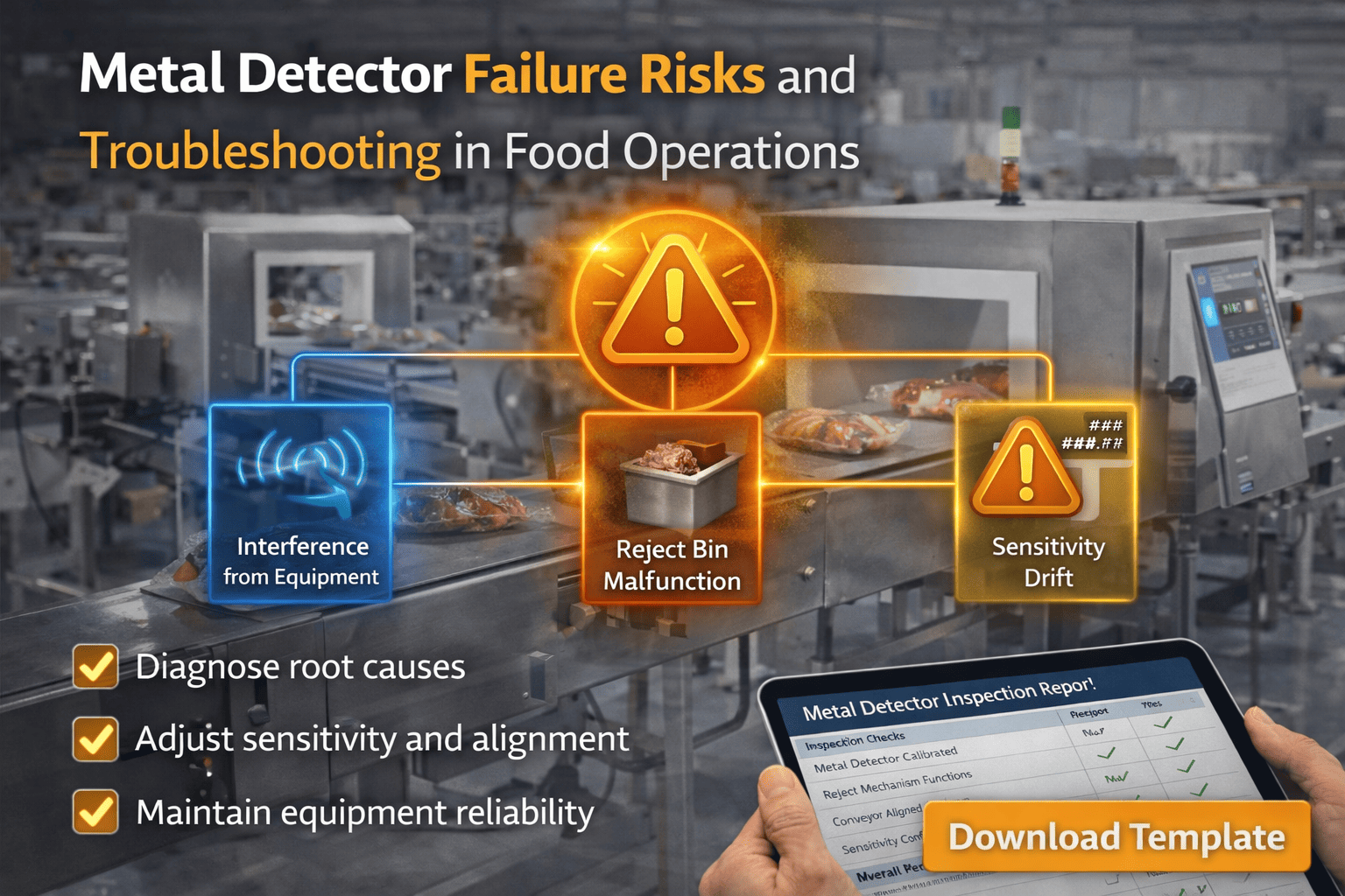 Metal Detector Failure Risks and Troubleshooting in Food Operations