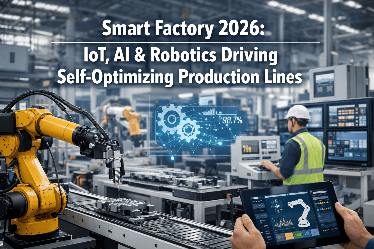 Smart Factory 2026: IoT, AI & Robotics Driving Self‑Optimizing ...