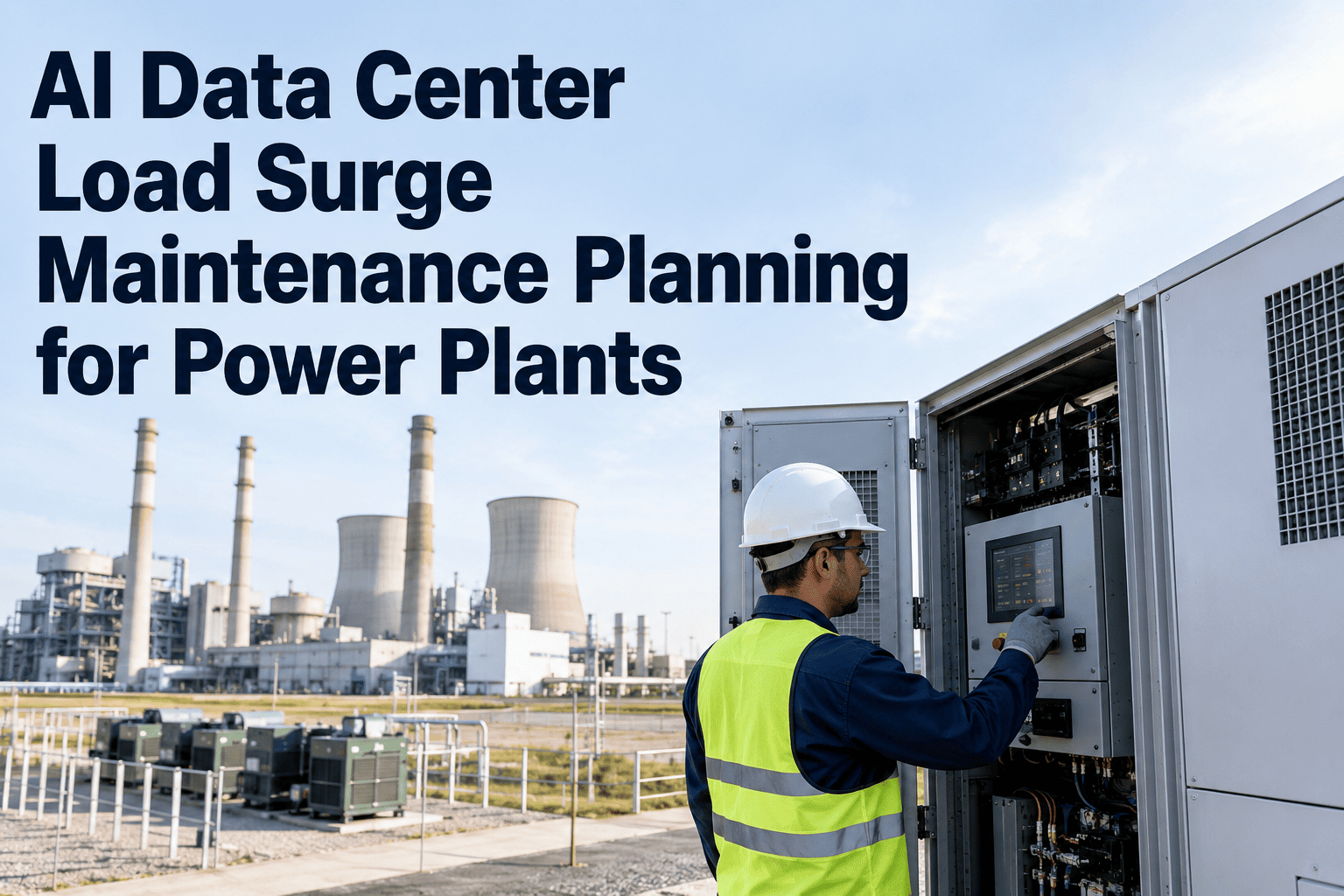 AI Data Center Load Surge Maintenance Planning for Power Plants