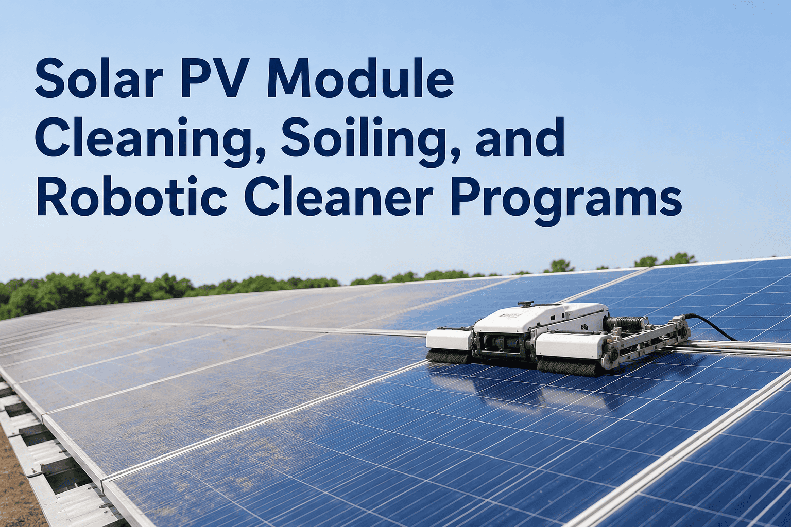 Solar PV Module Cleaning, Soiling, and Robotic Cleaner Programs