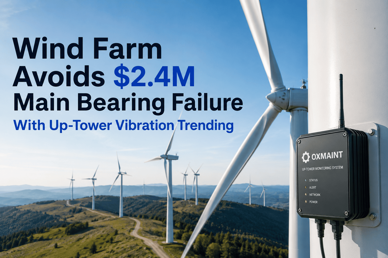 Wind Farm Avoids $2.4M Main Bearing Failure With Up-Tower Vibration ...
